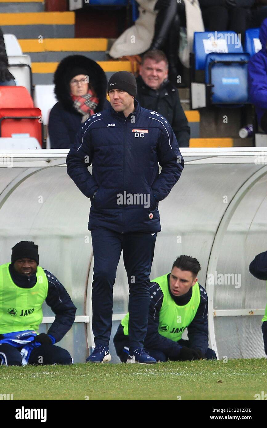 Hartlepool, UK. 22nd Feb, 2020. Hartlepool United manager Dave ...
