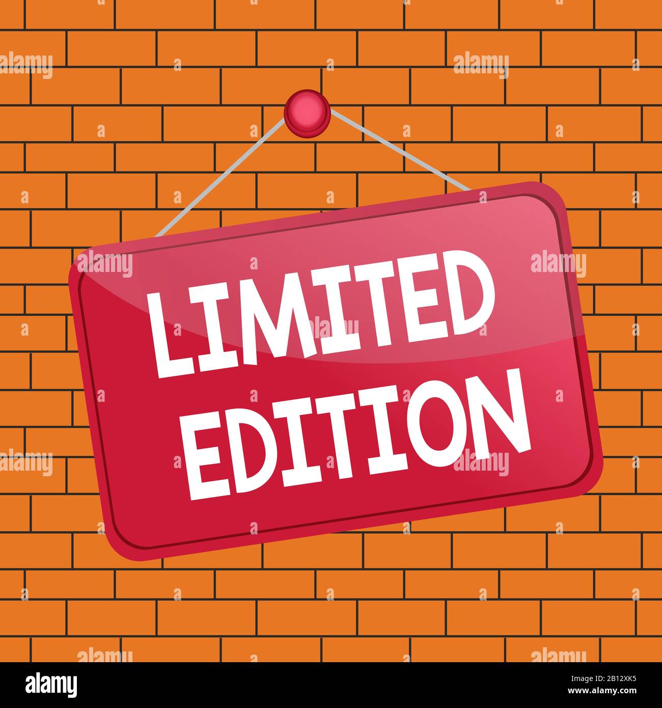 Text sign showing Limited Edition. Business photo text produced in ...