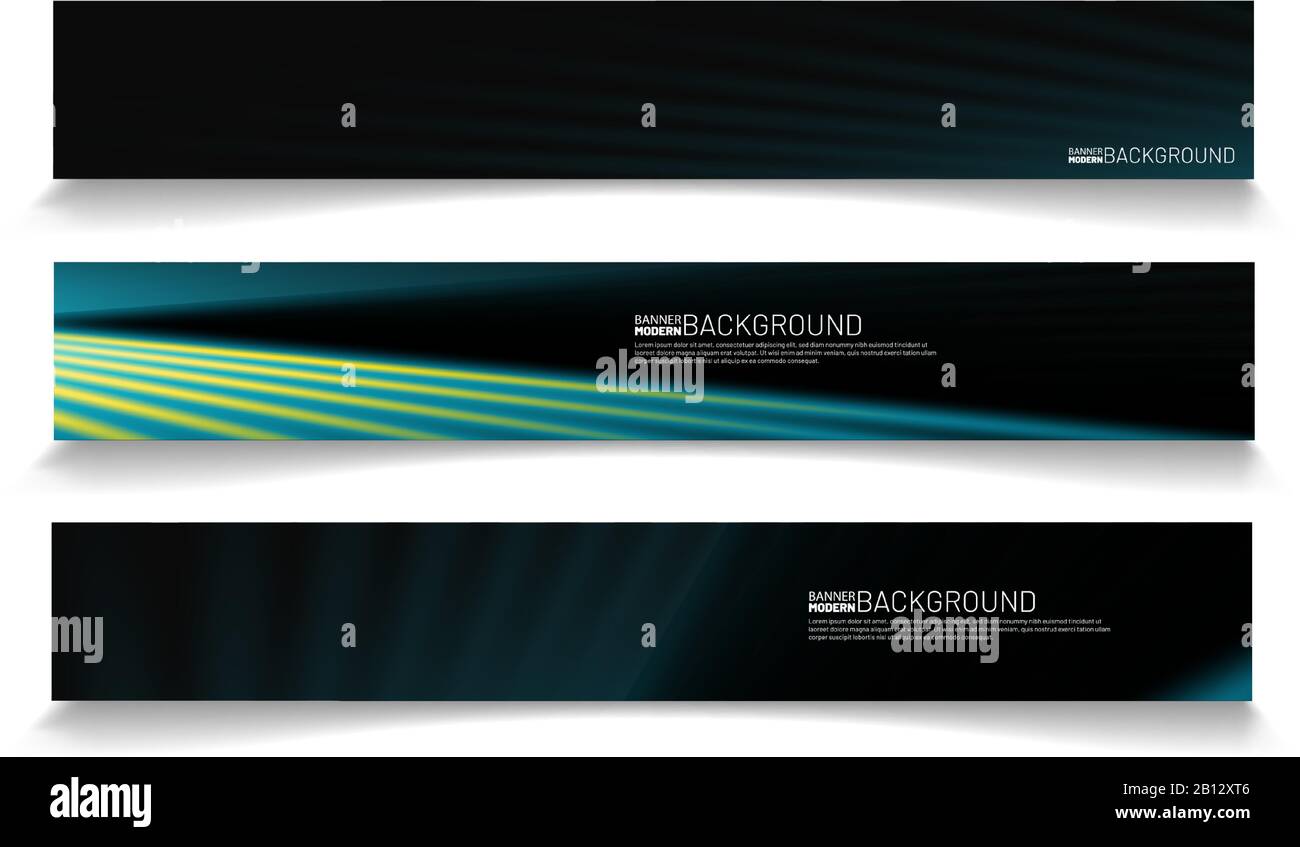 Modern web banner background. abstract vector template design Stock ...