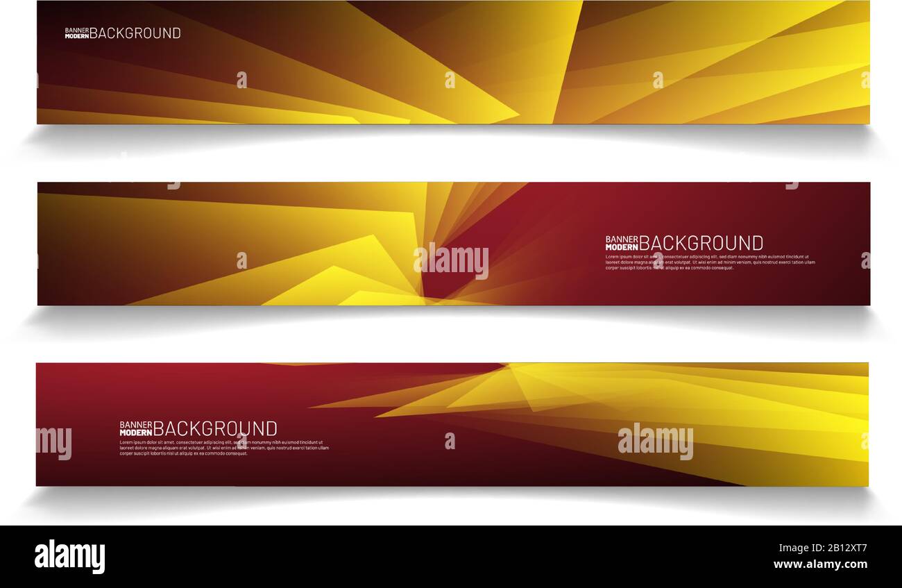 Modern web banner background. abstract vector template design Stock ...