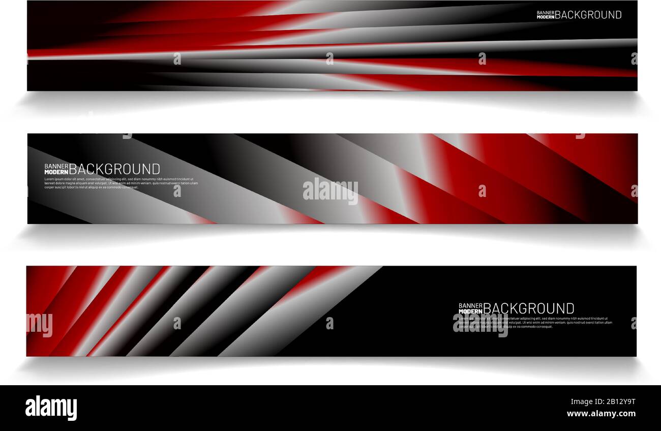 Modern web banner background. abstract vector template design Stock ...