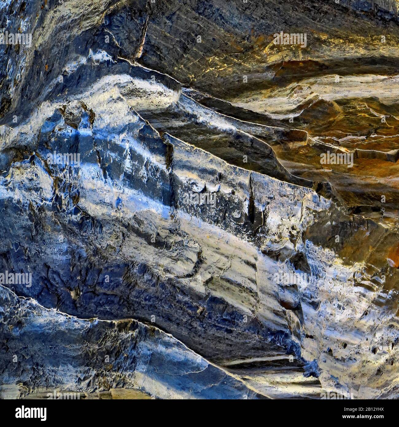 Abstract colour photograph of coastal rock the image is a colour ...