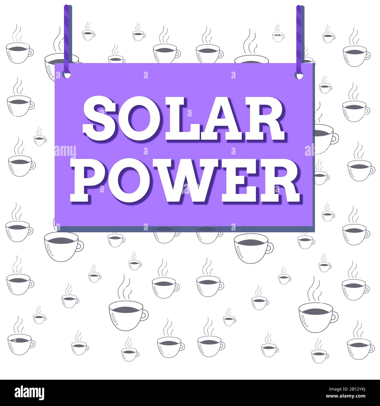 Writing note showing Solar Power. Business concept for the electricity ...