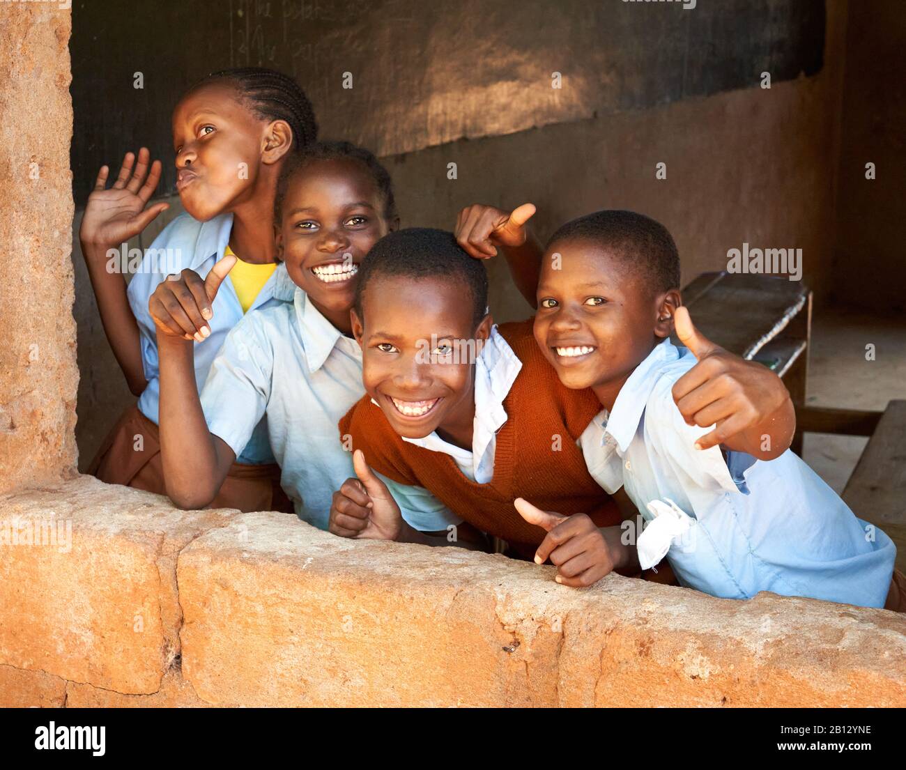 Big class children uniform hi-res stock photography and images - Alamy