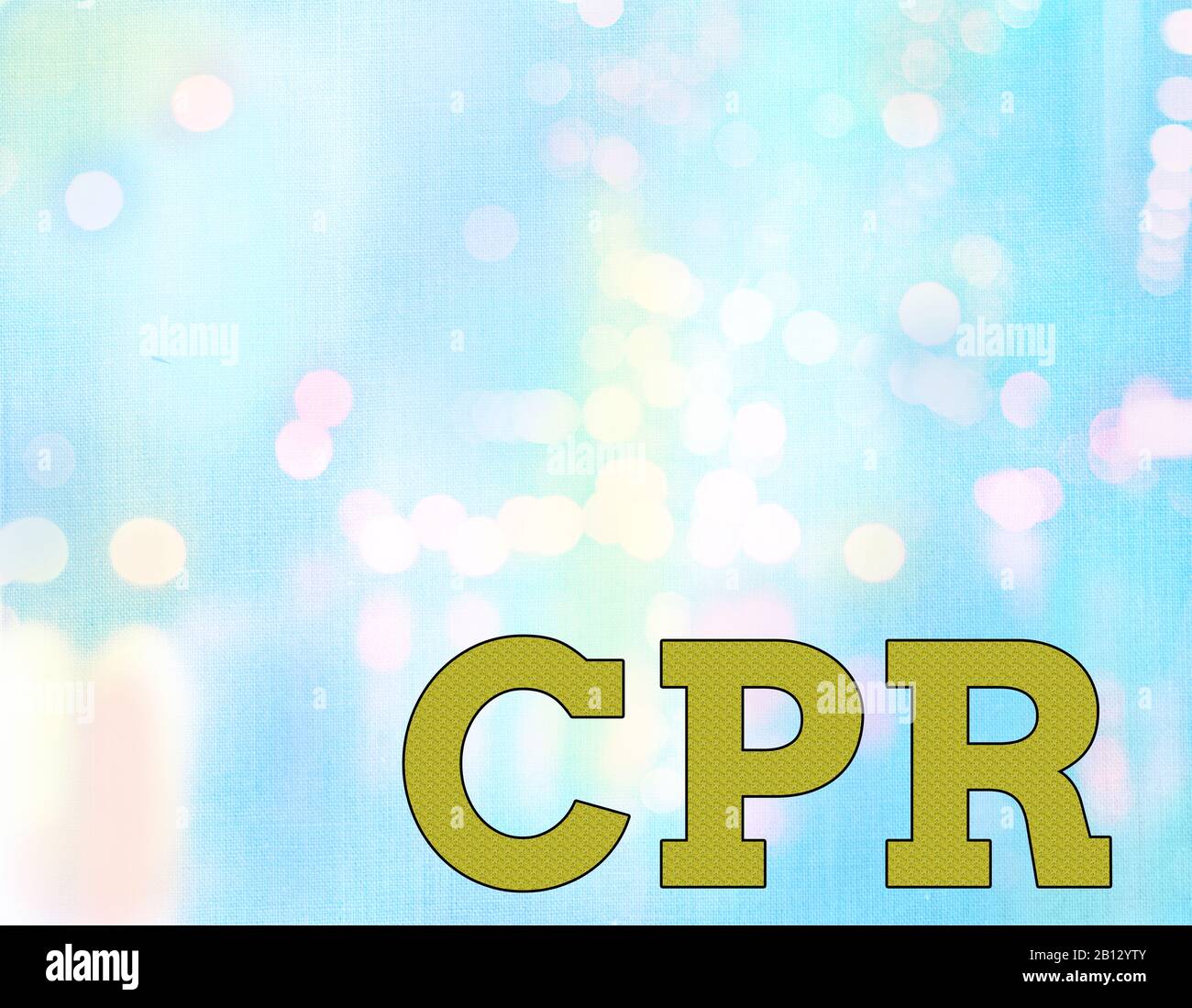 Writing note showing Cpr. Business concept for cardiopulmonary ...