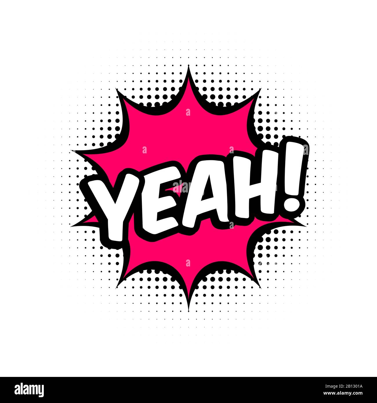 Cartoon yeah shout hi-res stock photography and images - Alamy