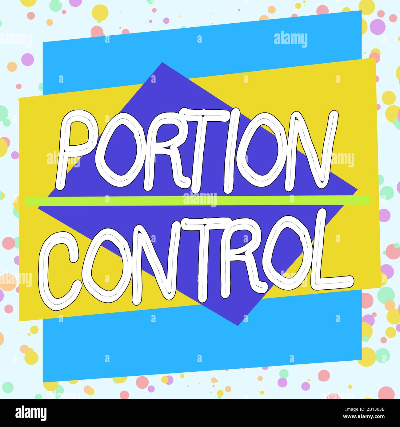 Word writing text Portion Control. Business photo showcasing knowing ...
