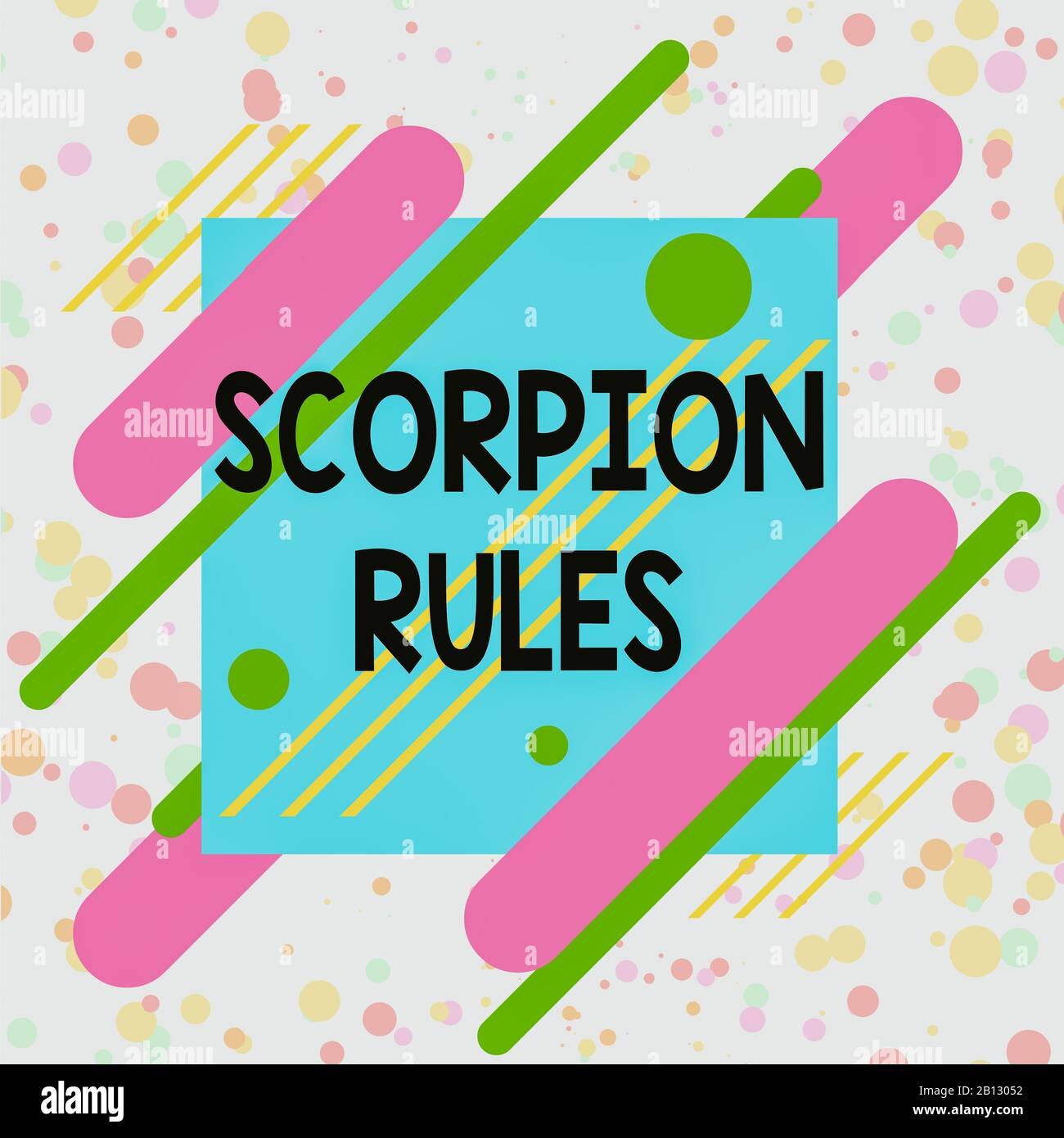 Handwriting text writing Scorpion Rules. Conceptual photo Dystopian ...