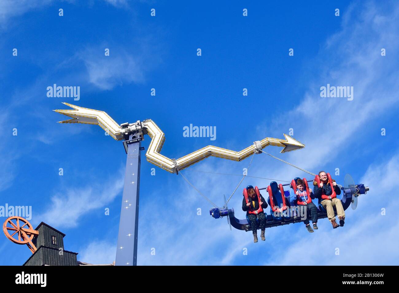 Vienna, Austria, tornado swing in the Vienna Prater Stock Photo - Alamy
