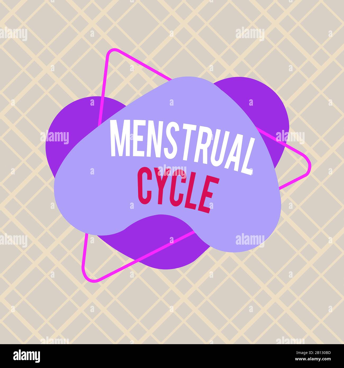 Writing note showing Menstrual Cycle. Business concept for monthly ...