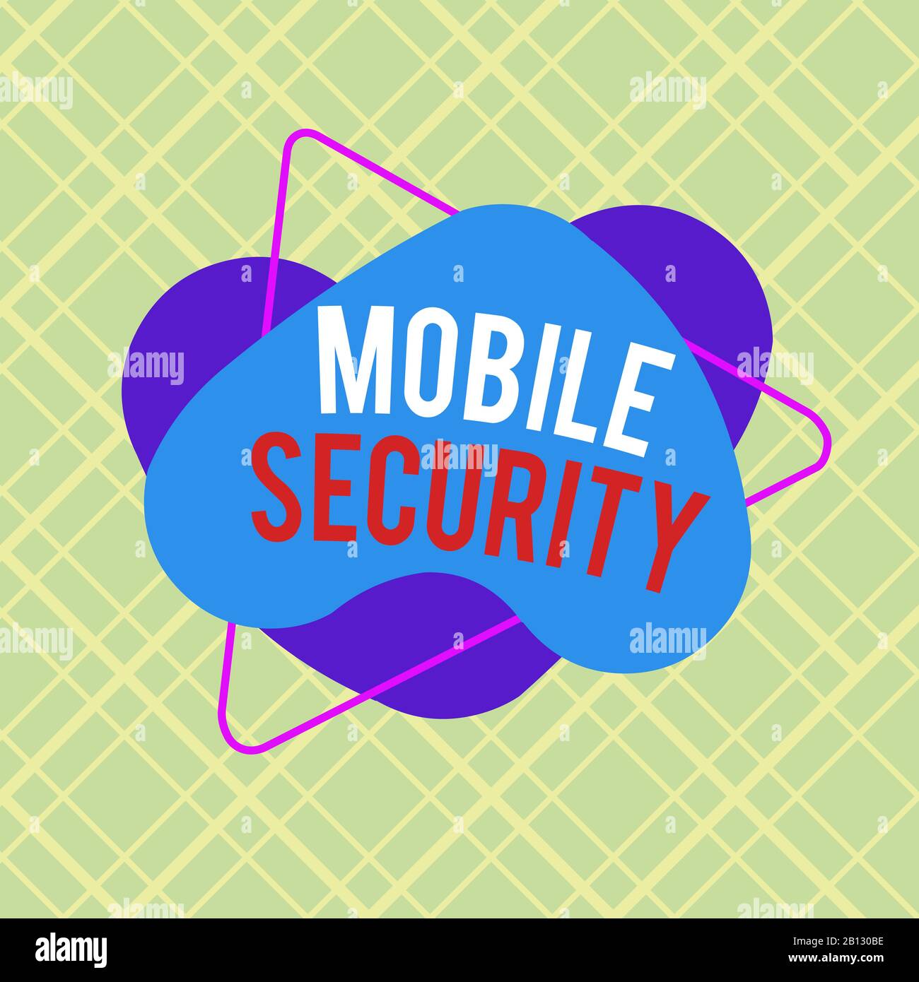Writing note showing Mobile Security. Business concept for efforts to ...