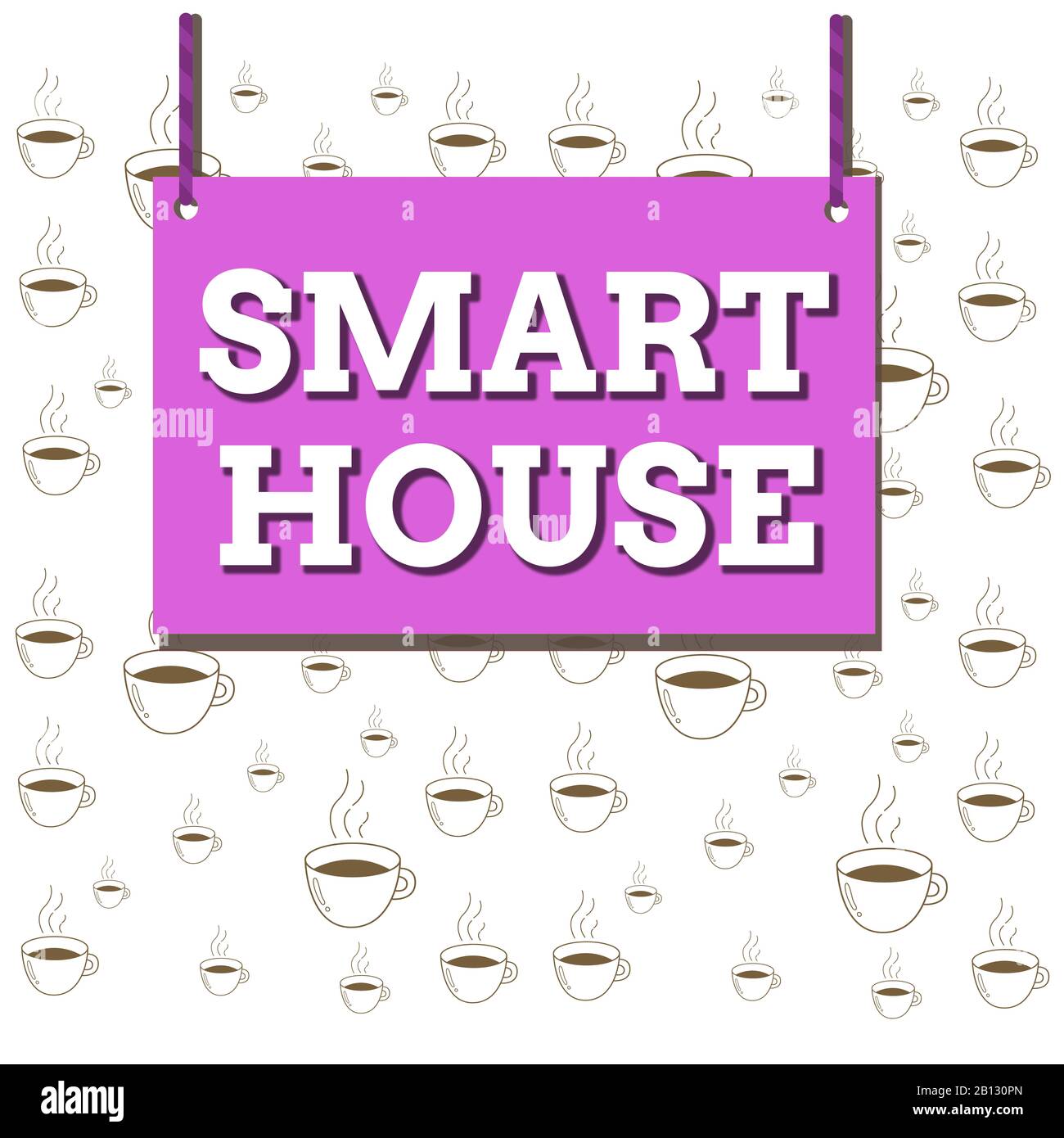 Writing note showing Smart House. Business concept for homes that have ...