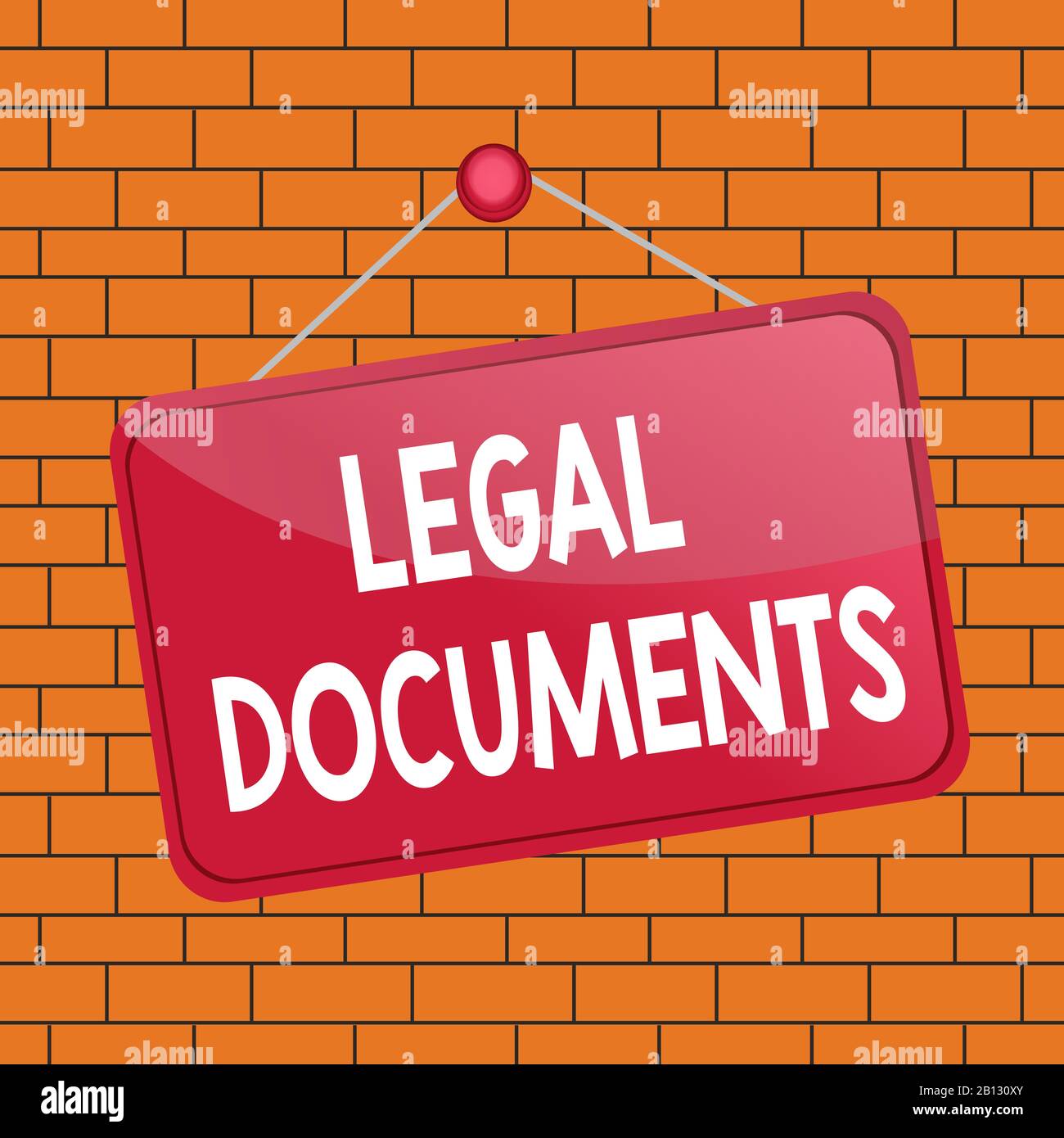 Text sign showing Legal Documents. Business photo text a document ...