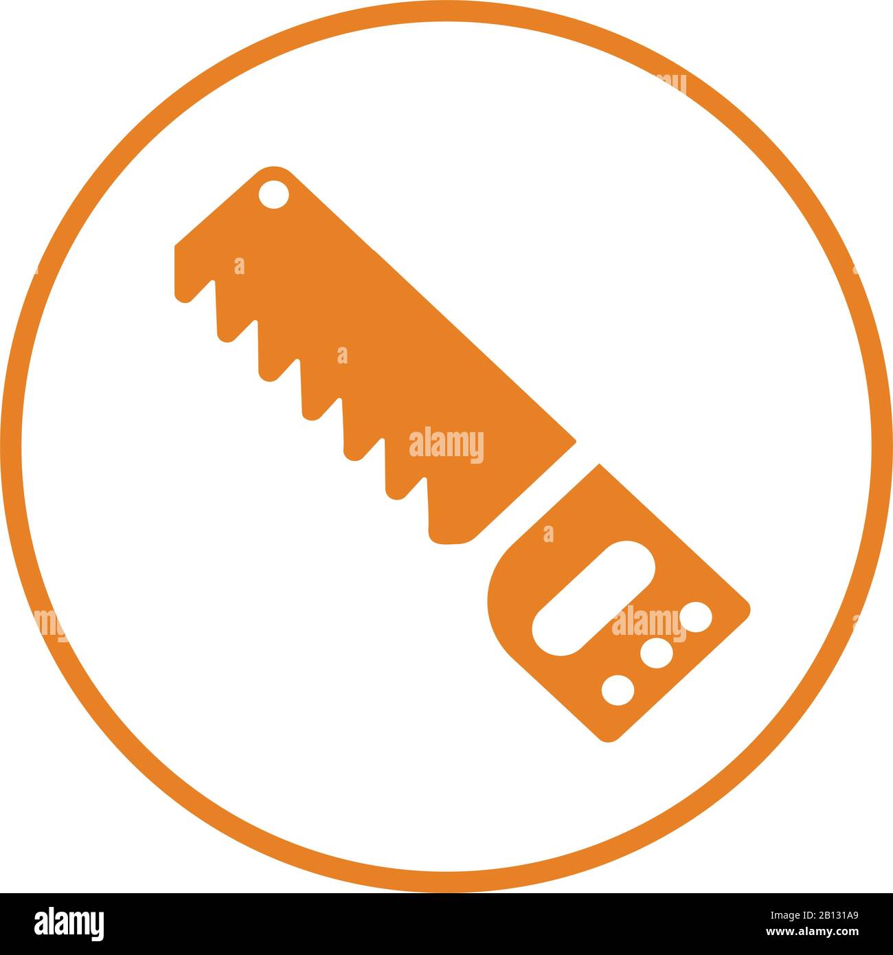 Saw icon, wood cutter tool Stock Vector Image & Art - Alamy