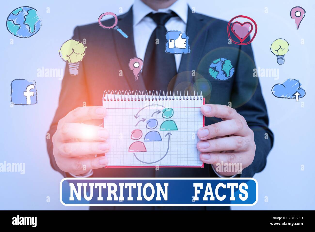 Conceptual hand writing showing Nutrition Facts. Concept meaning ...