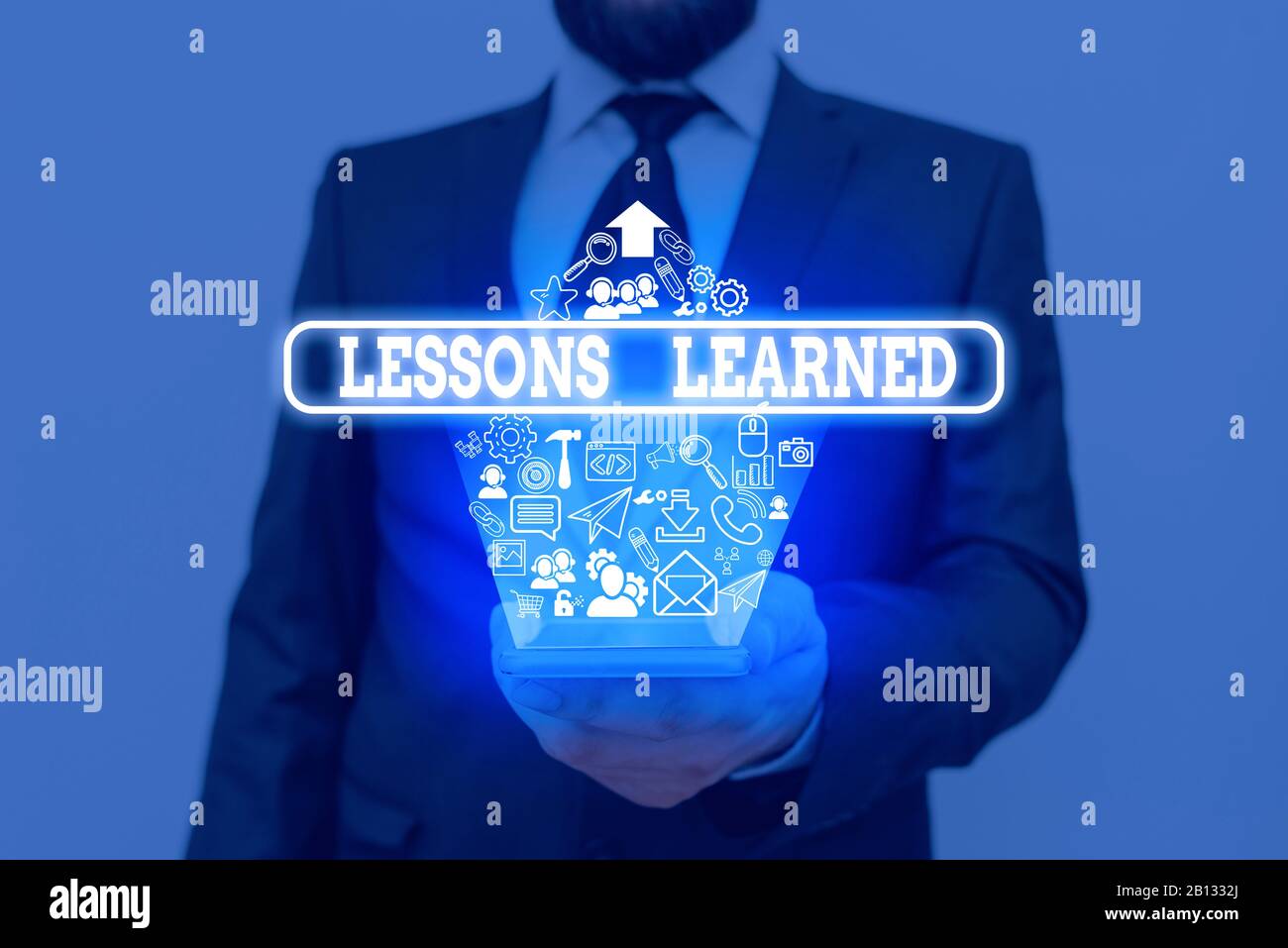 Handwriting text writing Lessons Learned. Conceptual photo the ...