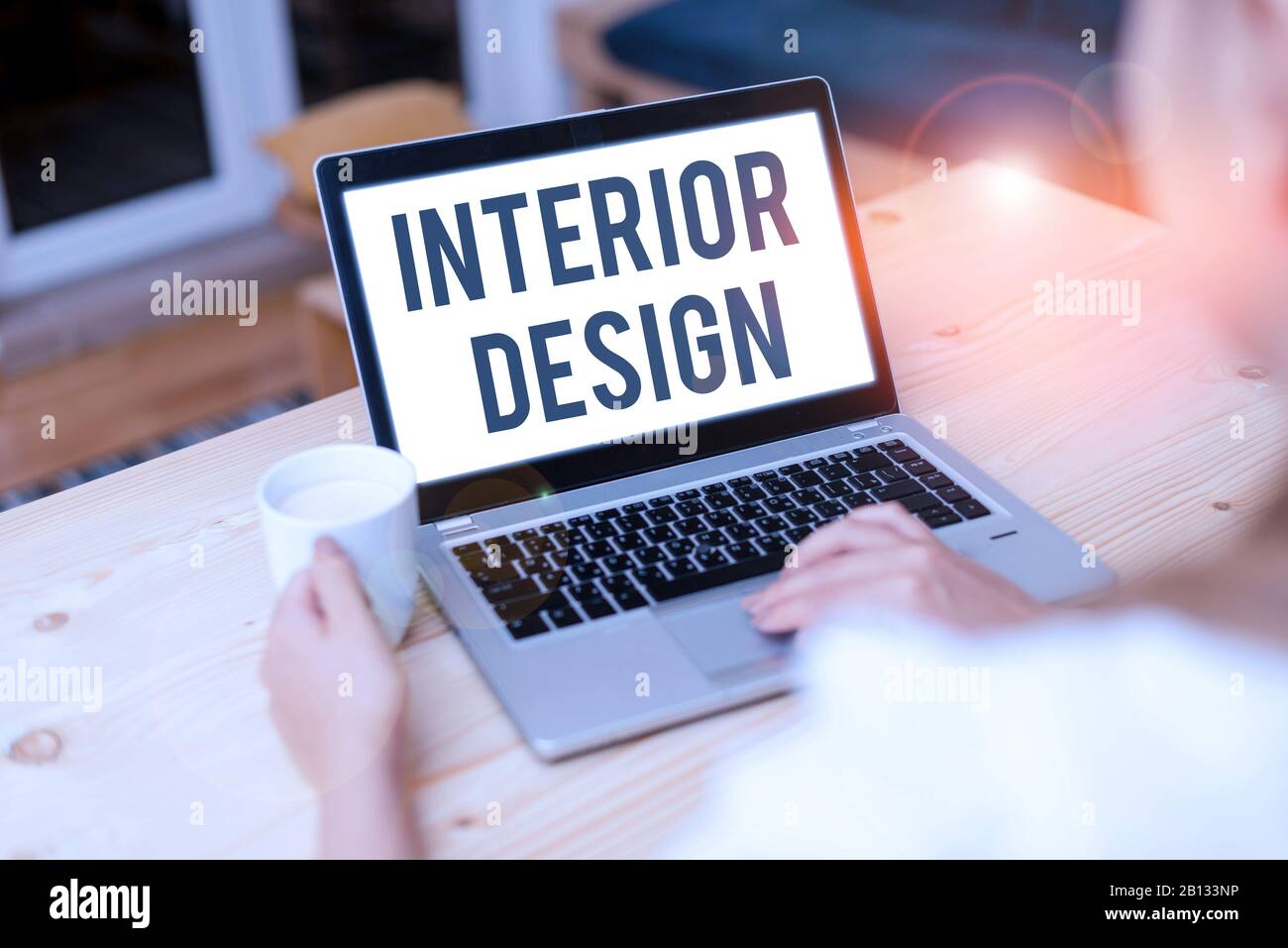 Conceptual hand writing showing Interior Design. Concept meaning the ...