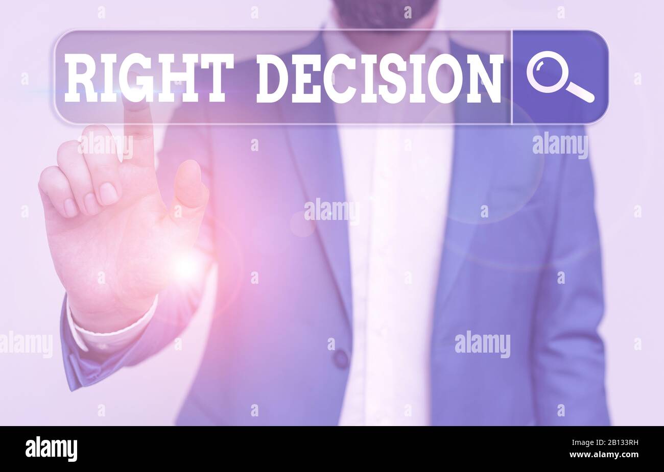 Text sign showing Right Decision. Business photo showcasing making good ...