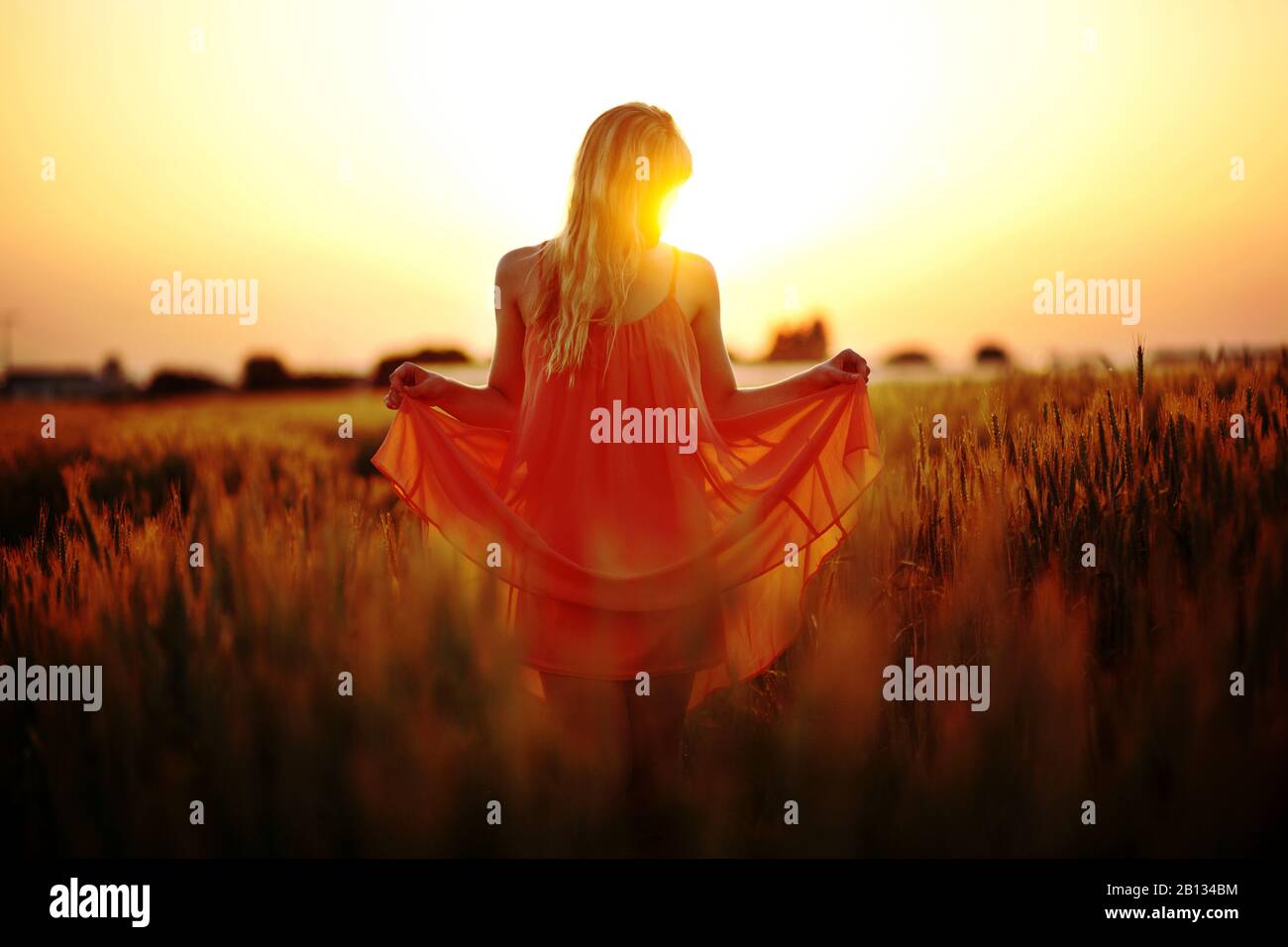 Woman with transparent dress hi-res stock photography and images - Alamy