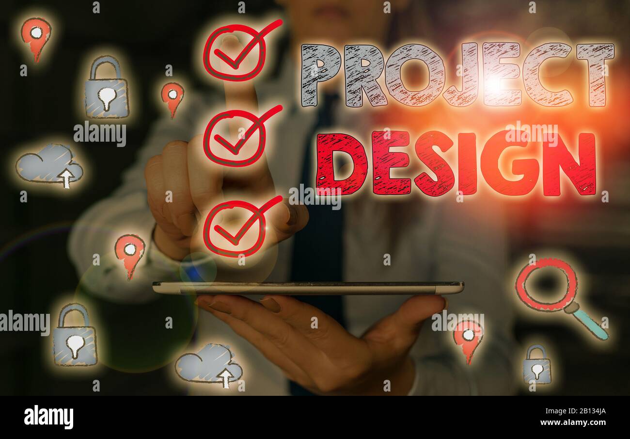 Conceptual Hand Writing Showing Project Design Concept Meaning Process Of Creating Or Improving