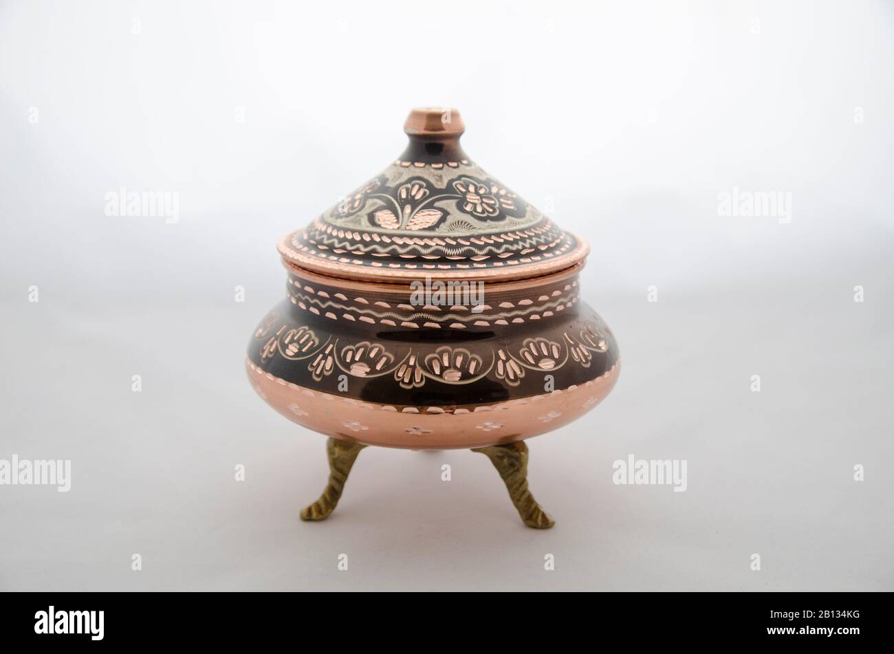 Copper Sugar Bowl Stock Photo - Alamy