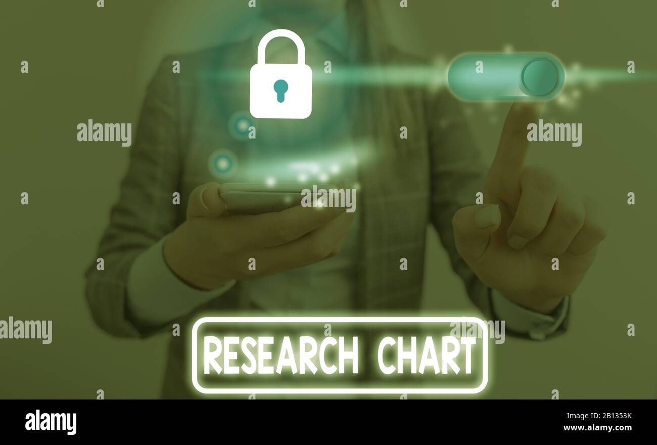 Handwriting text Research Chart. Conceptual photo it represents a set ...