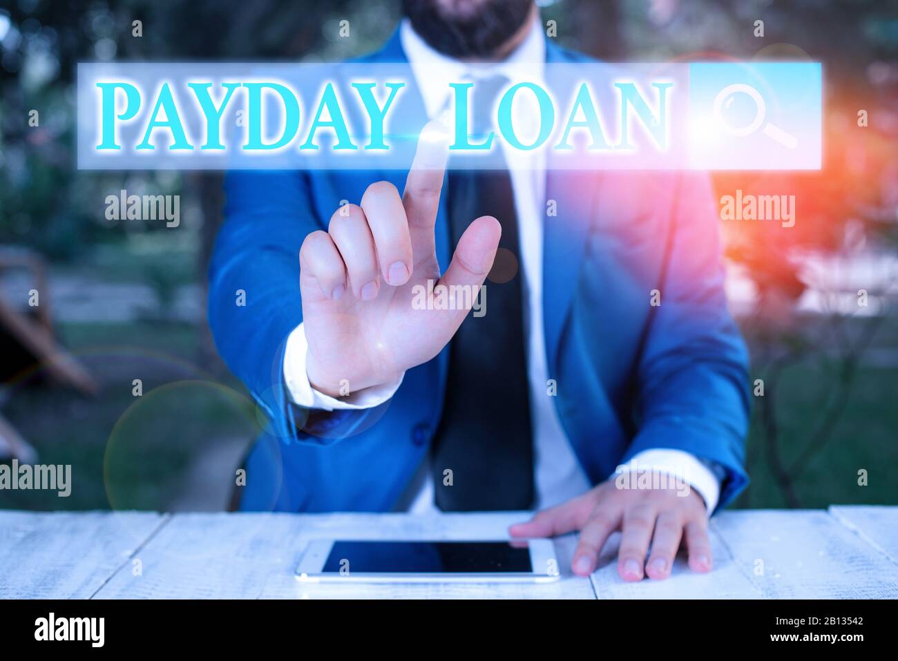 Handwriting text writing Payday Loan. Conceptual photo Something lent ...