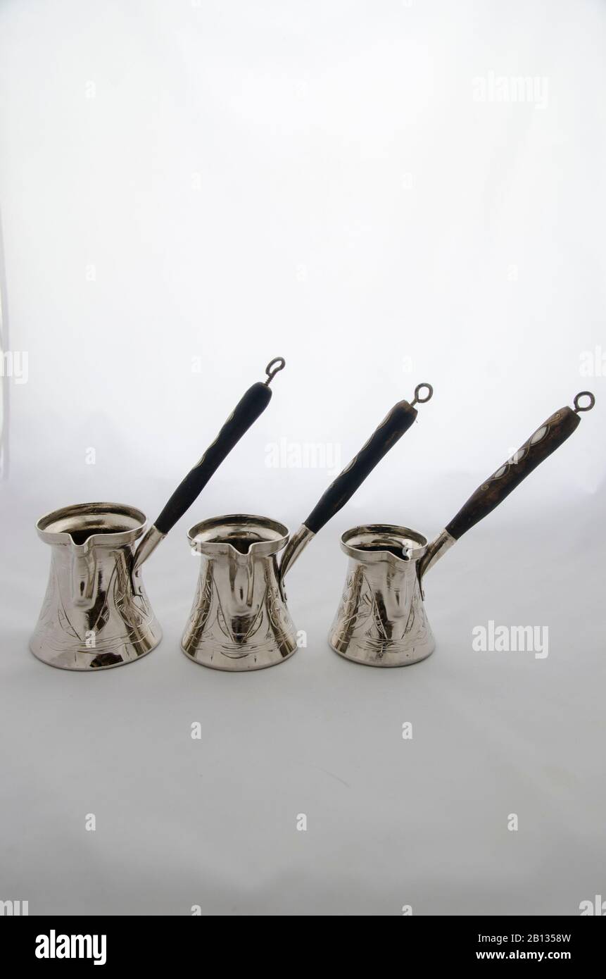 Turkish Coffee Pot Set Stock Photo - Alamy