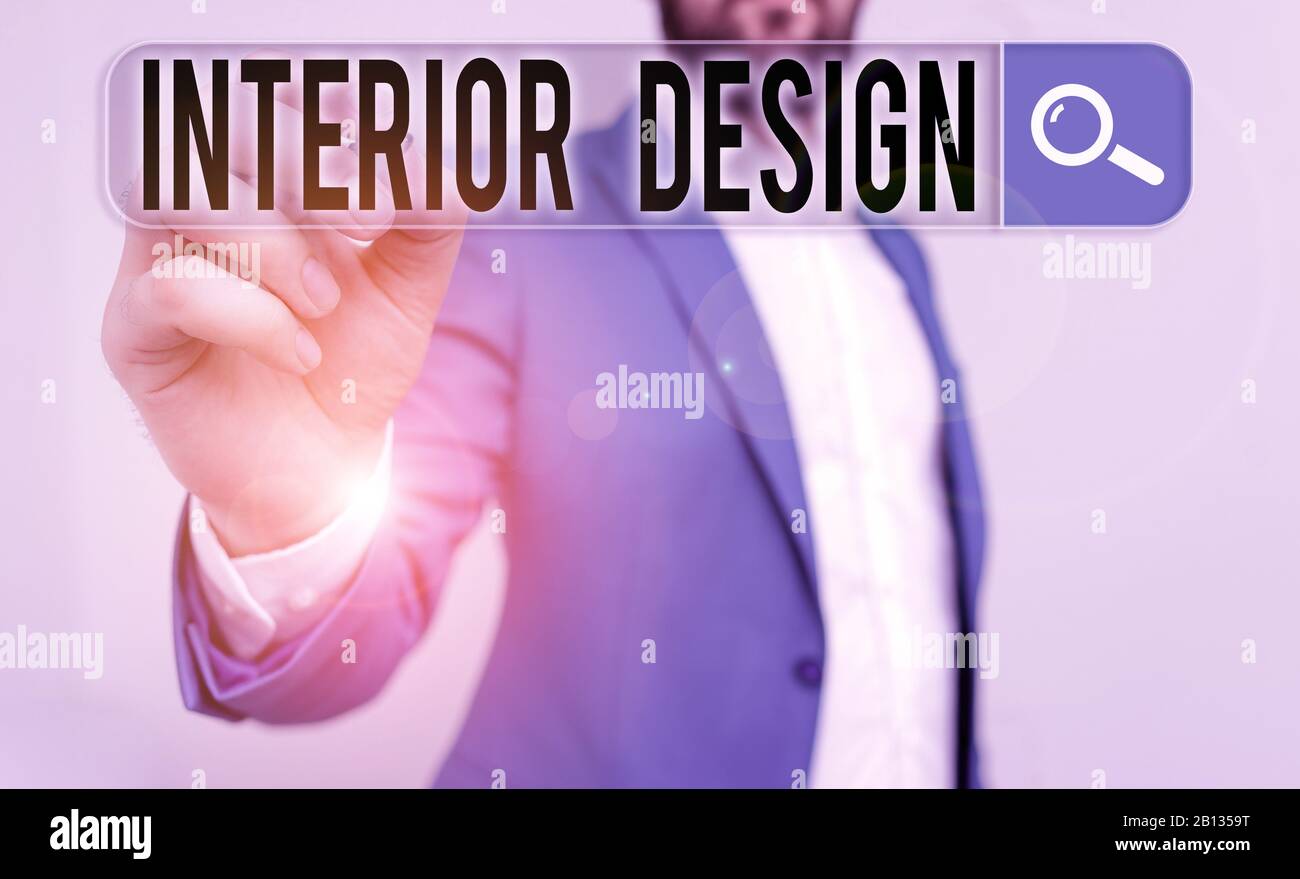 Handwriting text writing Interior Design. Conceptual photo the art of ...