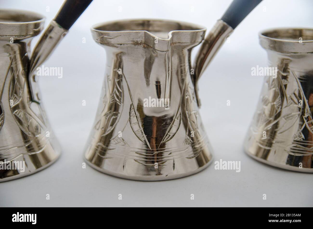 Turkish Coffee Pot Set Stock Photo - Alamy