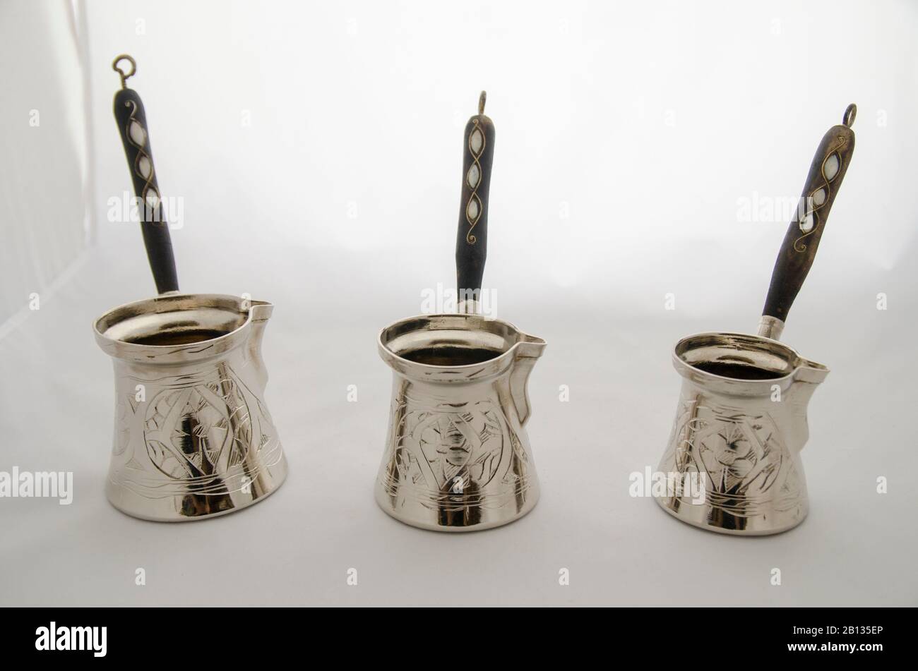 Turkish Coffee Pot Set Stock Photo - Alamy
