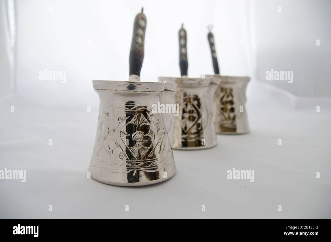 Turkish Coffee Pot Set Stock Photo - Alamy