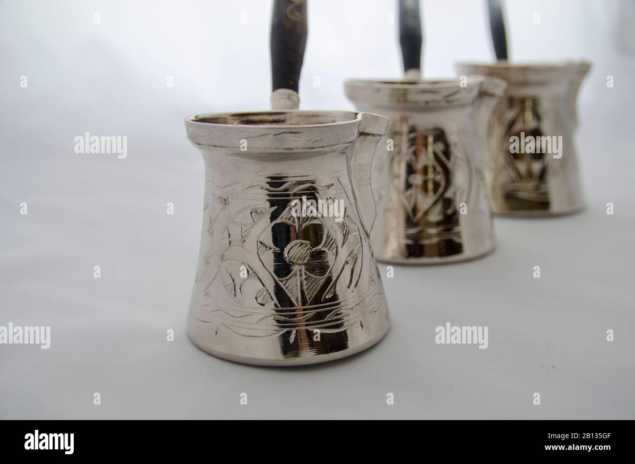 Turkish Coffee Pot Set Stock Photo - Alamy