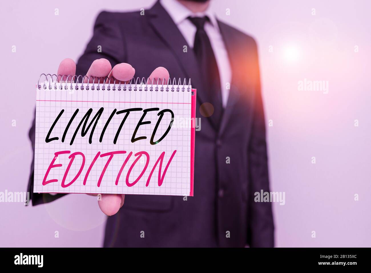 Text sign showing Limited Edition. Business photo text produced in ...