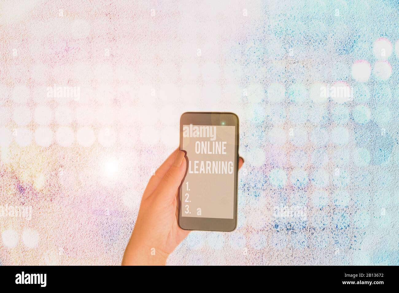 Conceptual hand writing showing Online Learning. Concept meaning ...