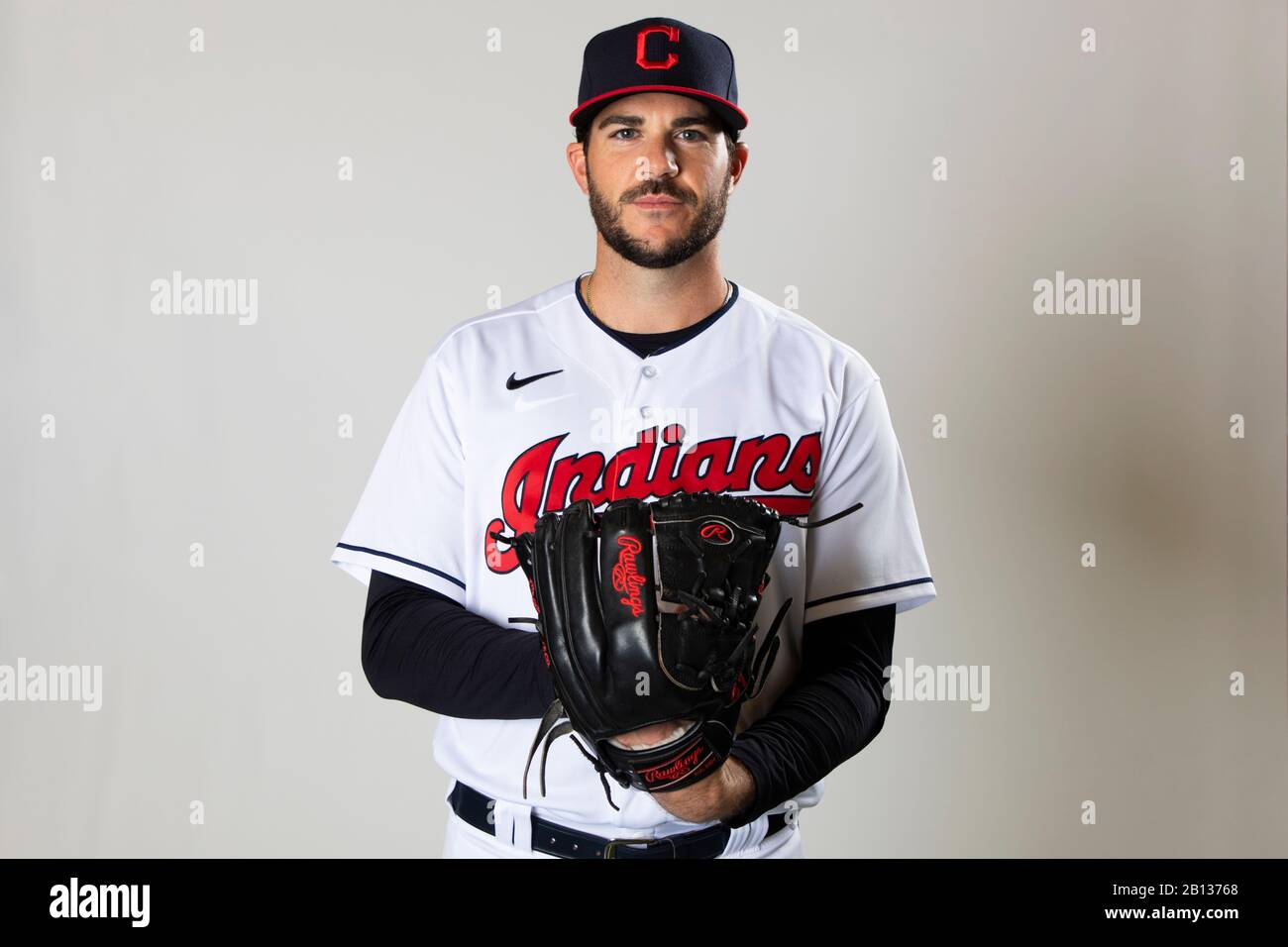 Cleveland Indians pitcher James Hoyt poses for a portrait during photo ...