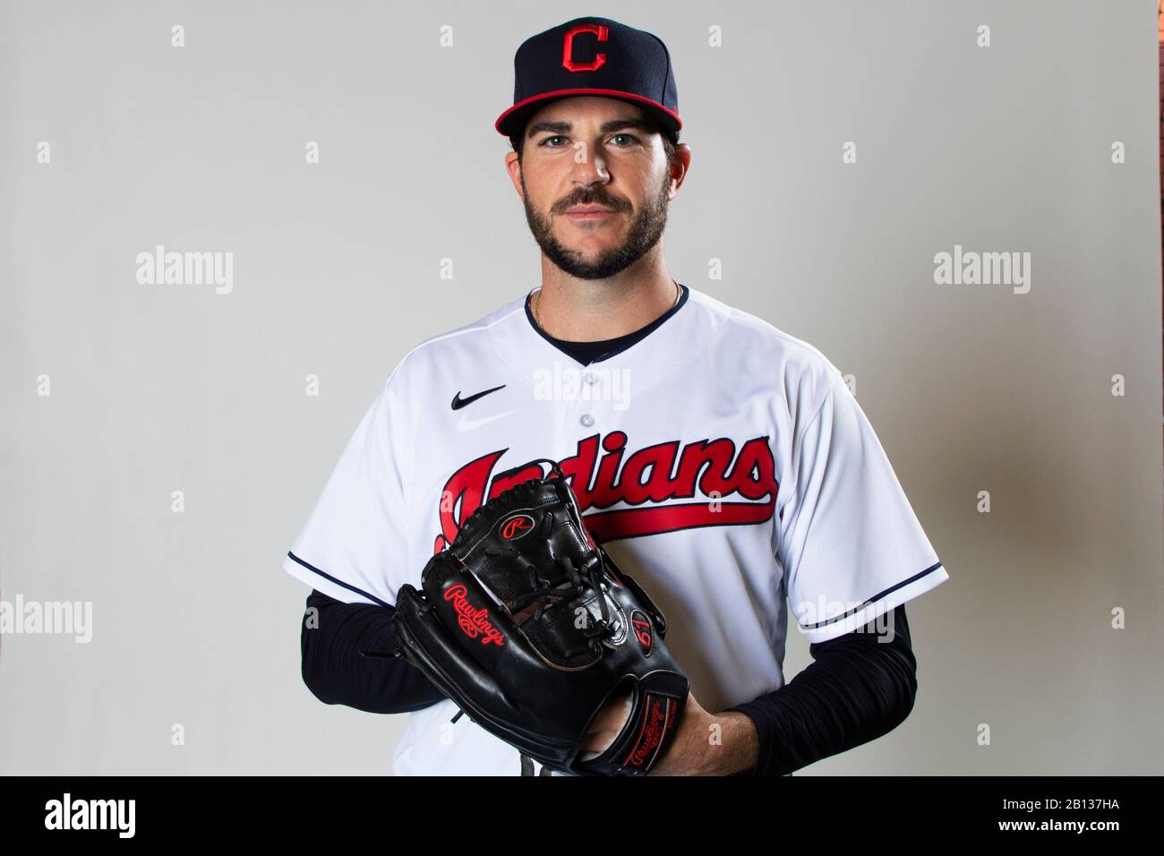 Cleveland Indians pitcher James Hoyt poses for a portrait during photo ...