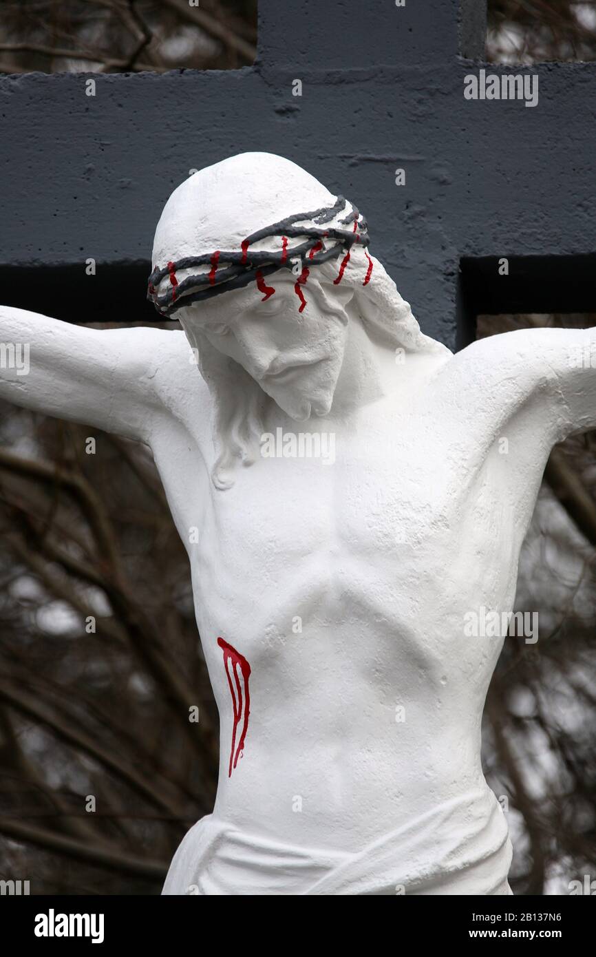 Jesus statue roadside hi-res stock photography and images - Alamy