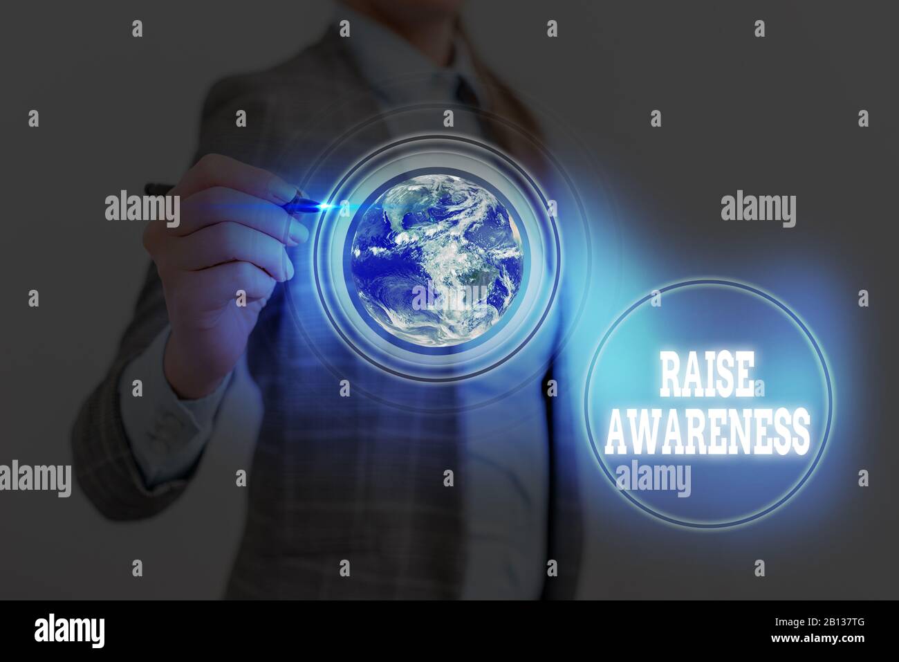 Writing note showing Raise Awareness. Business concept for creating a ...