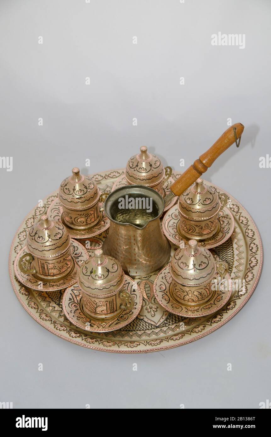 Turkish Coffee Set Stock Photo - Alamy