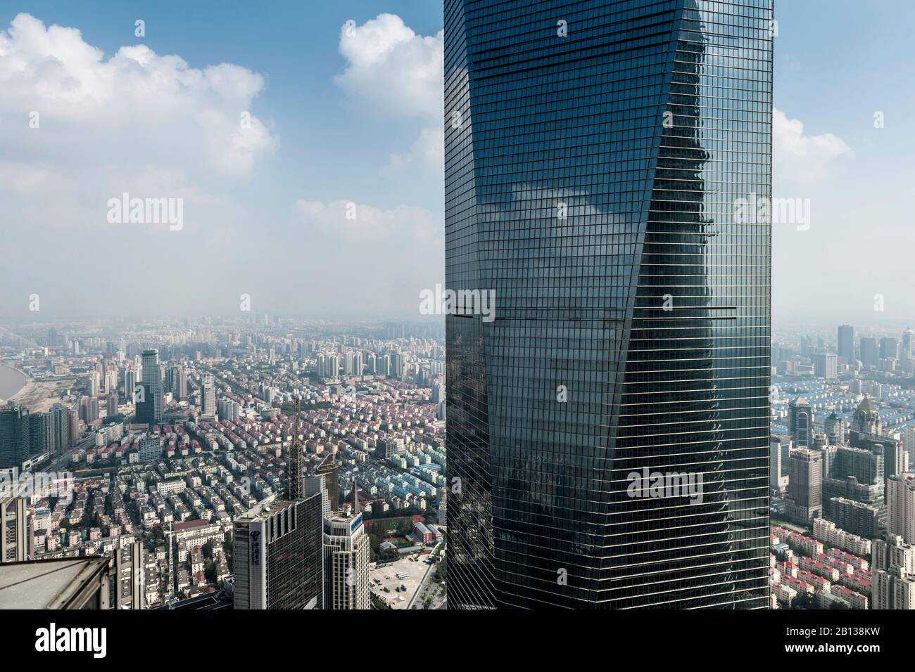 View of SWFC from Jin Mao Tower,Lujiazui,Pudong,Shanghai,China Stock ...