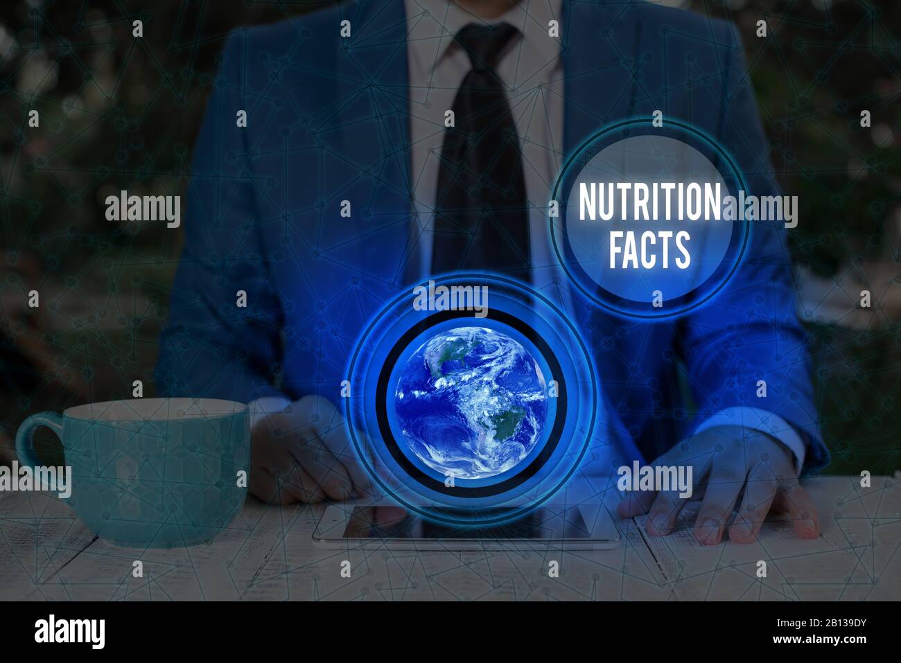 Handwriting text writing Nutrition Facts. Conceptual photo detailed ...