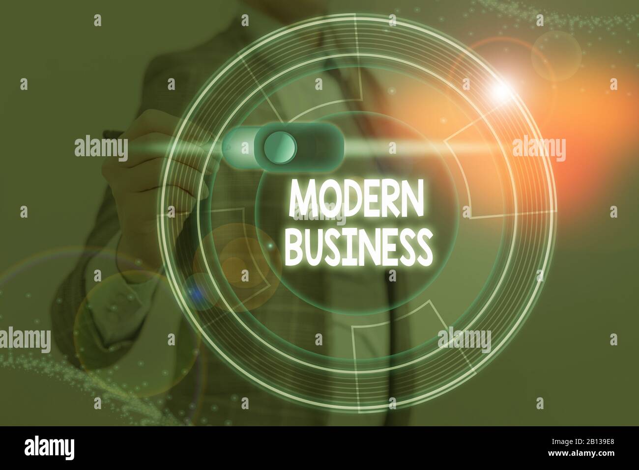 Writing note showing Modern Business. Business concept for economic ...