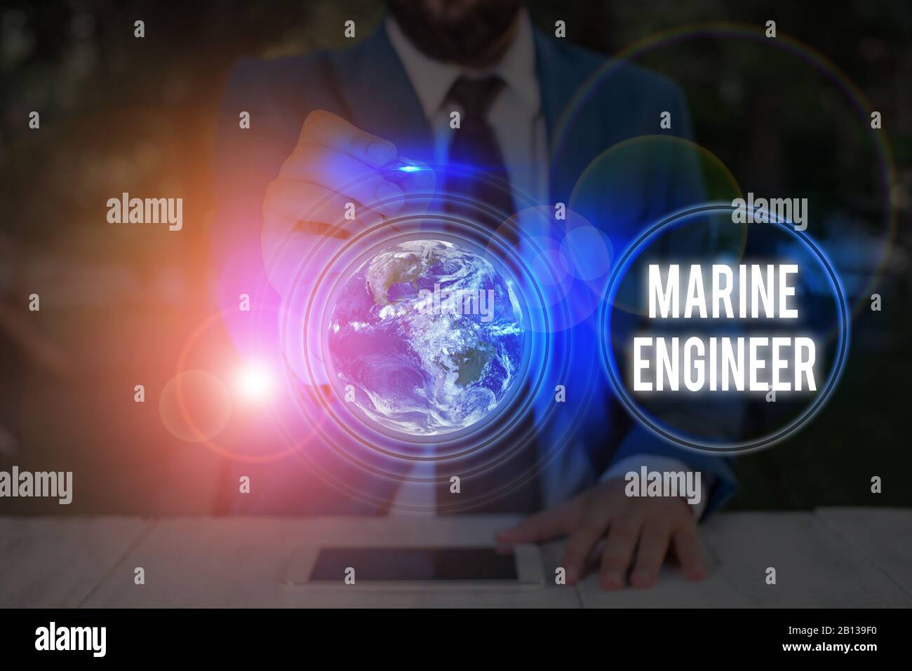 Writing note showing Marine Engineer. Business concept for incharge ...