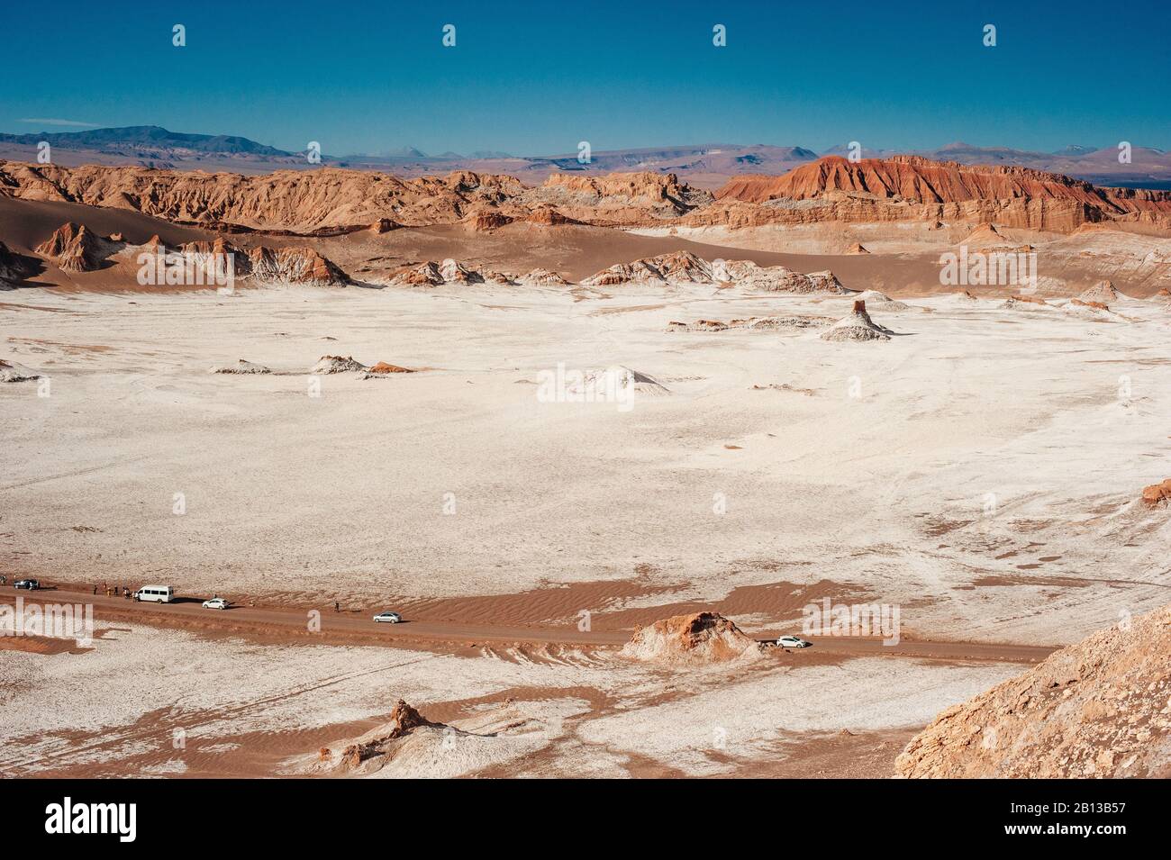 Extreme terrain of the Moon valley in Atacama desert at San Pedro de ...