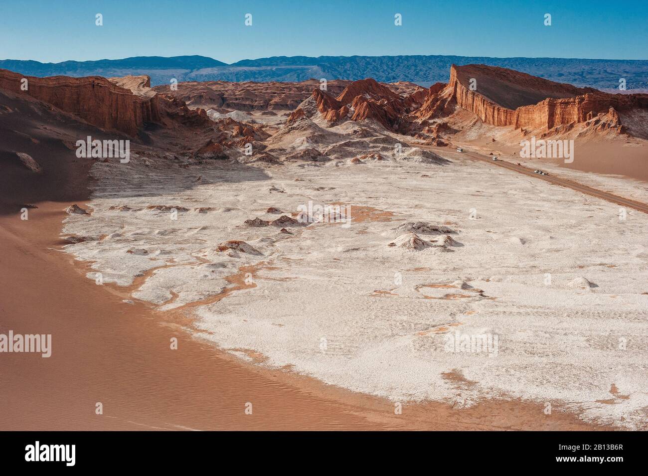 Extreme terrain of the Moon valley in Atacama desert at San Pedro de ...