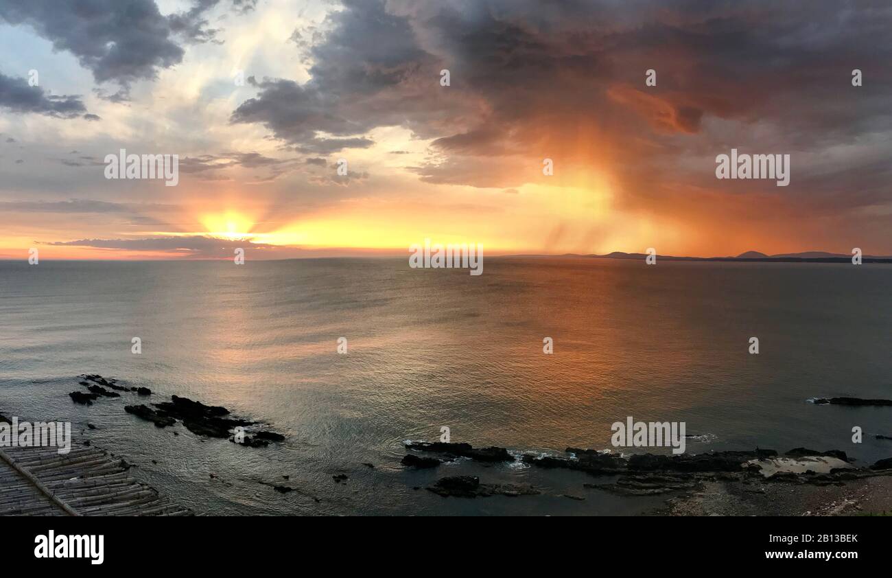Sunset in Punta Ballena, Punta Del Este, Uruguay Stock Photo - Alamy