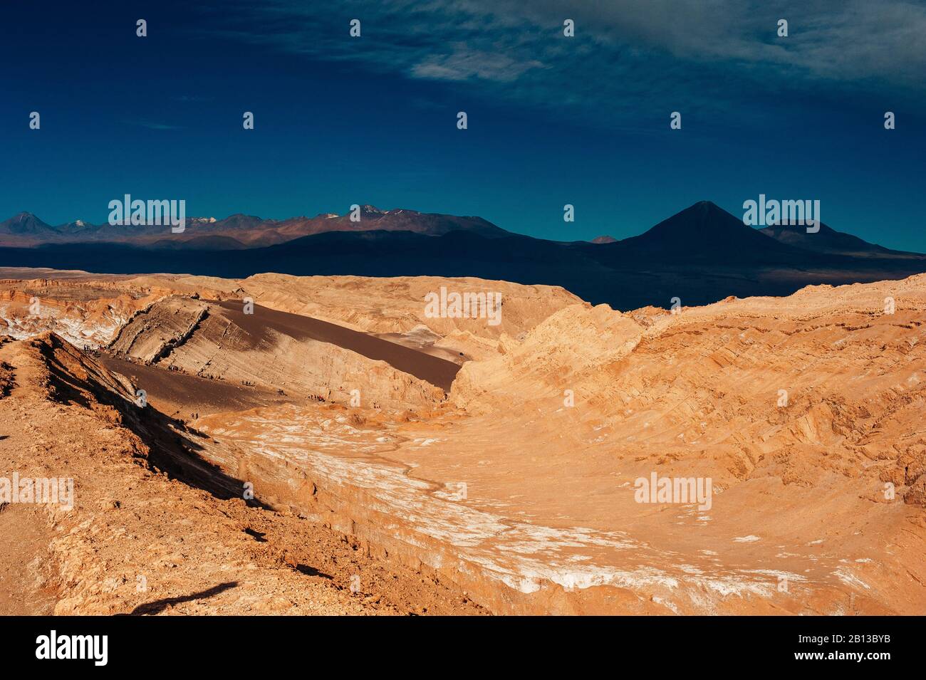 Extreme terrain of the Moon valley in Atacama desert at San Pedro de ...