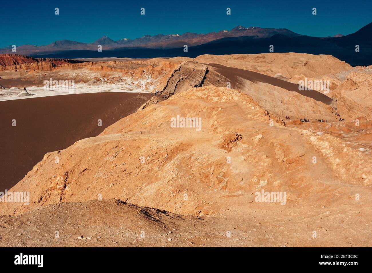 Extreme terrain of the Moon valley in Atacama desert at San Pedro de ...