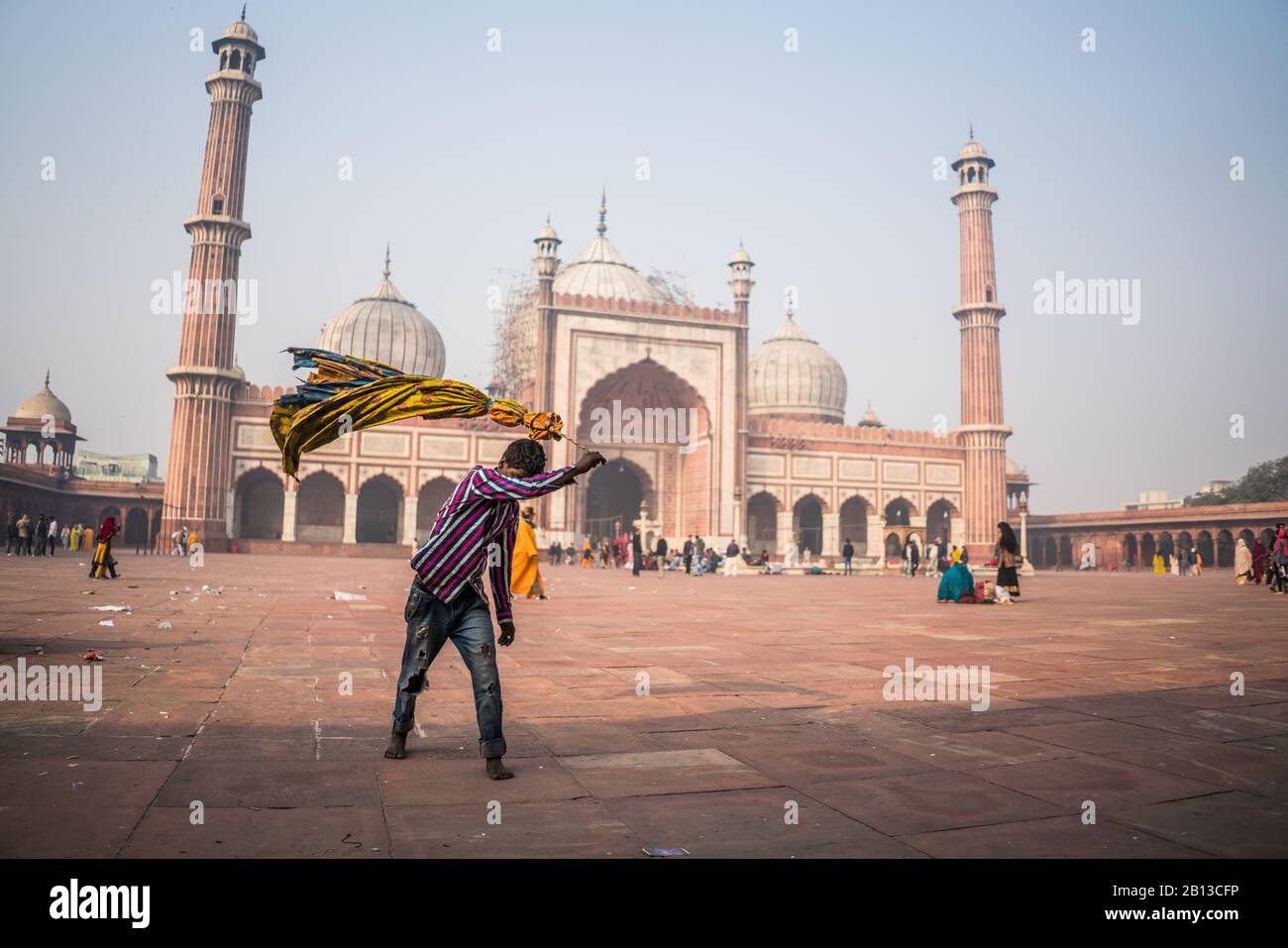 garbage man, Jama Masjid, India, Asia Stock Photo - Alamy